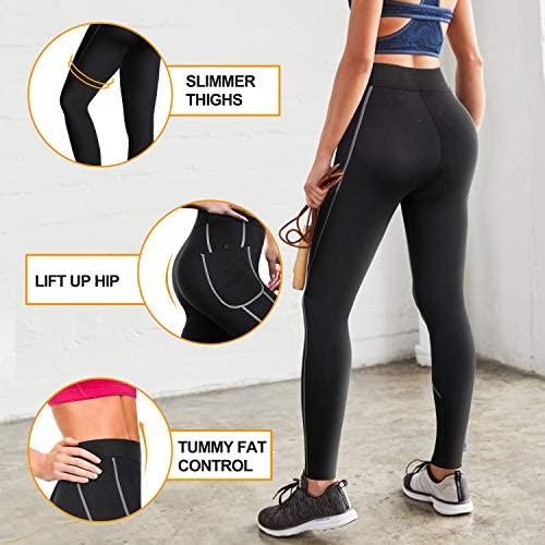 anti cellulite leggings : LANCS Women Sauna Sweat Leggings High Waist ...