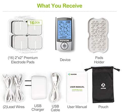 flextone abs stimulator muscle toner : AUVON Rechargeable TENS Unit ...