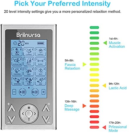 flextone abs stimulator muscle toner : Brilnurse 4 Outputs TENS Unit ...