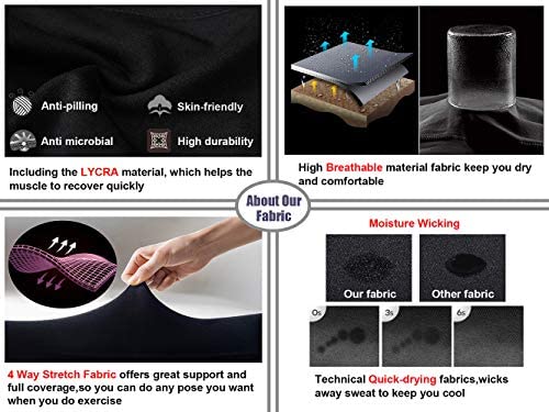 leggings for women short cotton : TYUIO High Waisted Yoga Shorts with ...