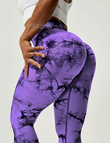 lift leggings : VOYJOY Tie Dye Seamless Leggings for Women High Waist Yoga Pants, Scrunch Butt ...