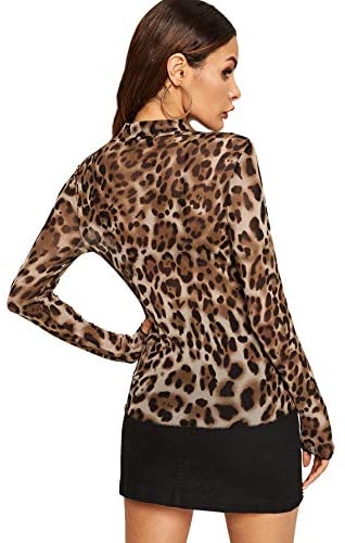 sheer mesh shirt : SweatyRocks Women's Long Sleeeve Mesh Shirt Sheer ...