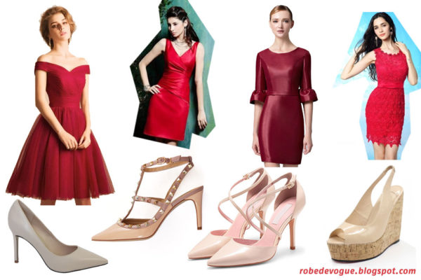 Astuces : Quelles chaussures porter avec une robe rouge