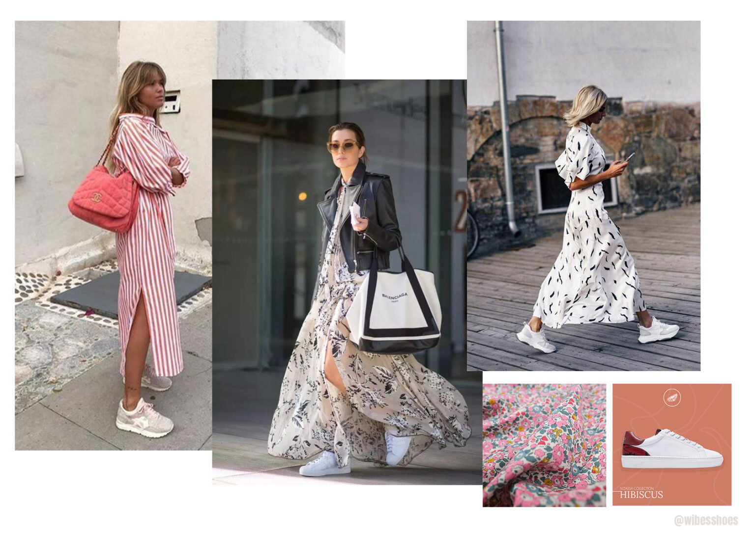 Quelle chaussure mettre avec une robe longue fleurie